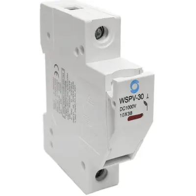 Cylindrical Fuse Carrier 1P 10x38 1000V DC Fuse Holder