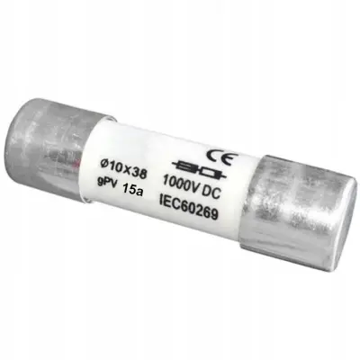 Cylindrical Fuse gPV 10x38 15A 1000V DC