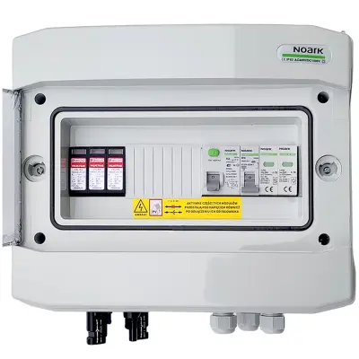 Solar Distribution Box DC+AC 1String 1PH SPD T2 - B16 SPD T2 RCD 40A 100mA