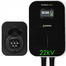 Green Wallbox Charger 22kW 3PH Type 2 Socket