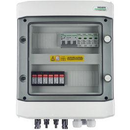 Solar Distribution Box DC+AC 2 String 3PH SPD T2 - B16 SPD T2 RCD 40A 100mA